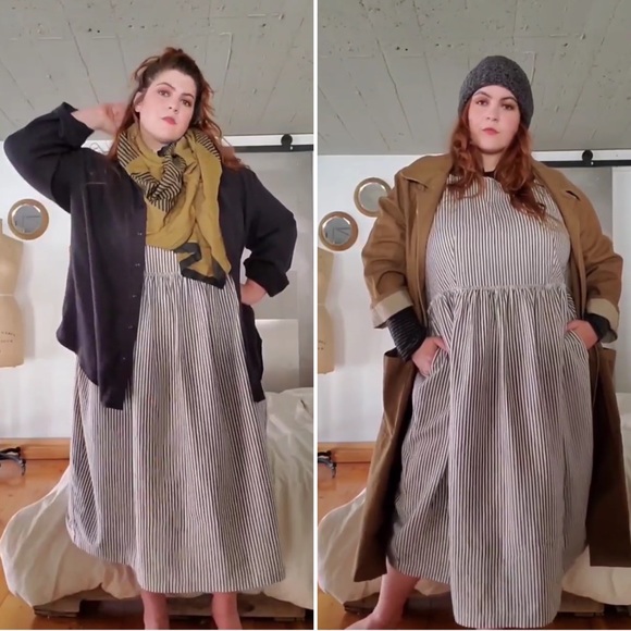 nettle’s tale | Dresses | Nettles Tale Sonora Railroad Stripe Dress ...